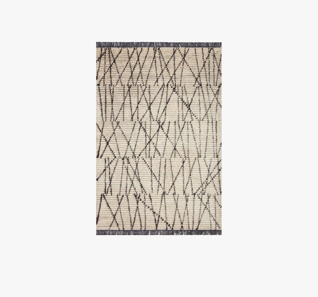 Chris Loves Julia x Loloi Alice Rug in Cream/Charcoal | Rugs | City ...