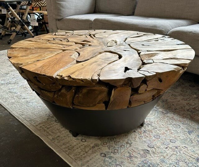 Bruno Reclaimed Teak Coffee Table | City Home PDX Outlet
