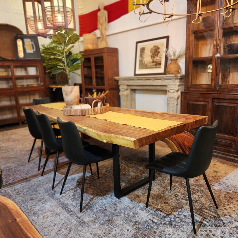 Chamcha Wood Dining Table | Dining Room Furniture | City Home PDX