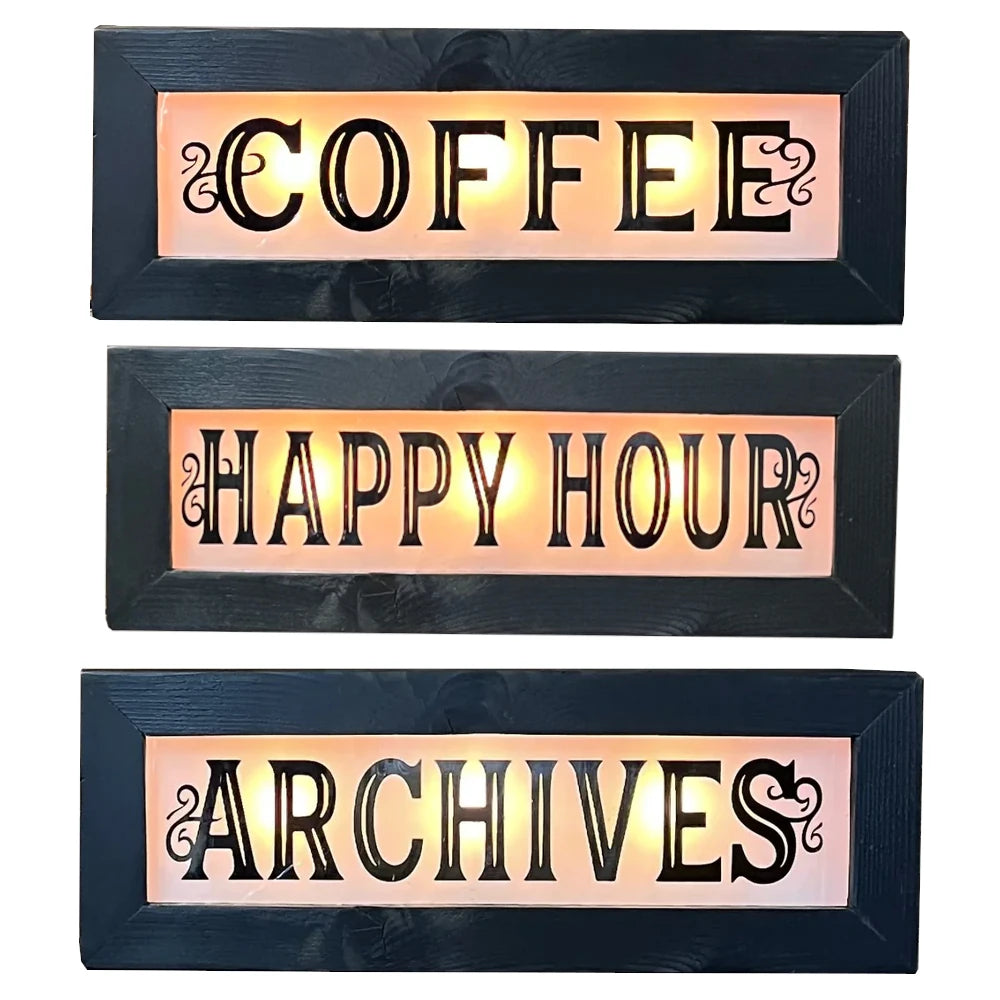 Custom Vintage-Style Light Up Box | Personalized Light Box Decor
