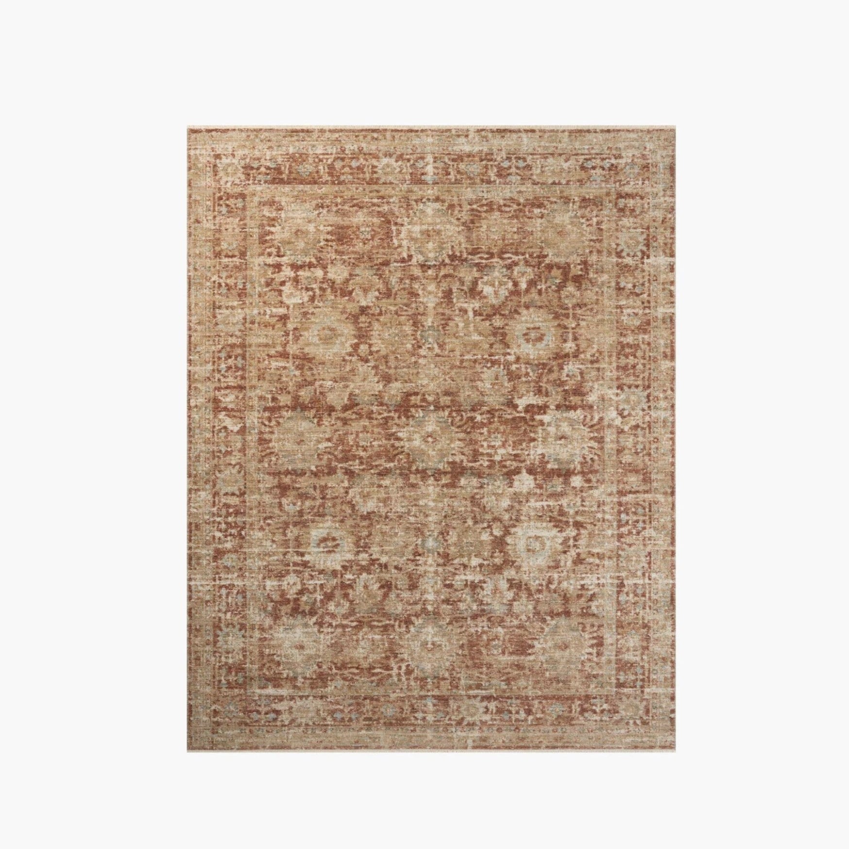 Heritage Rug in Brick/Multi | Home Textiles | City Home PDX