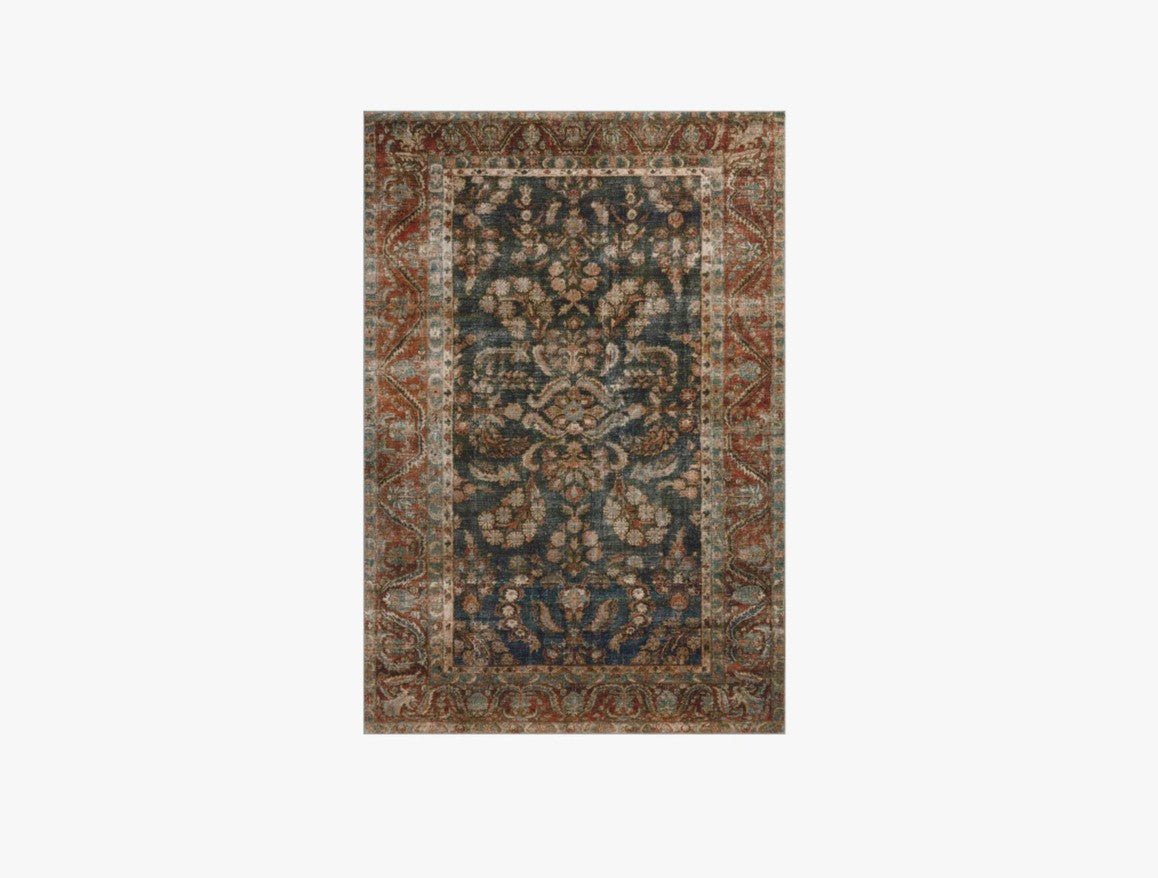 Chris Loves Julia X Loloi Jules Rug in Ocean/Spice | Rugs | City Home PDX