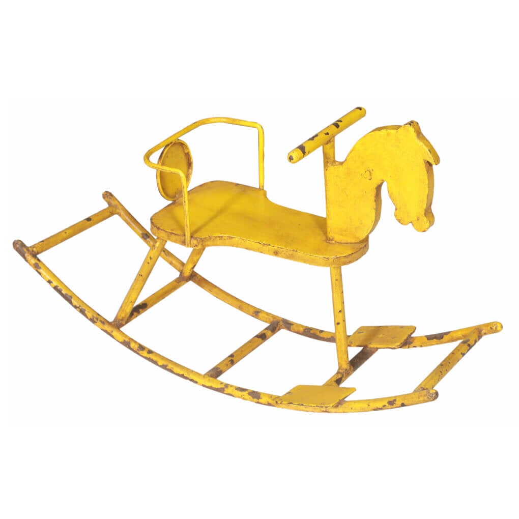 Iron Rocking Horse Chair | Vintage Decor | City Home PDX