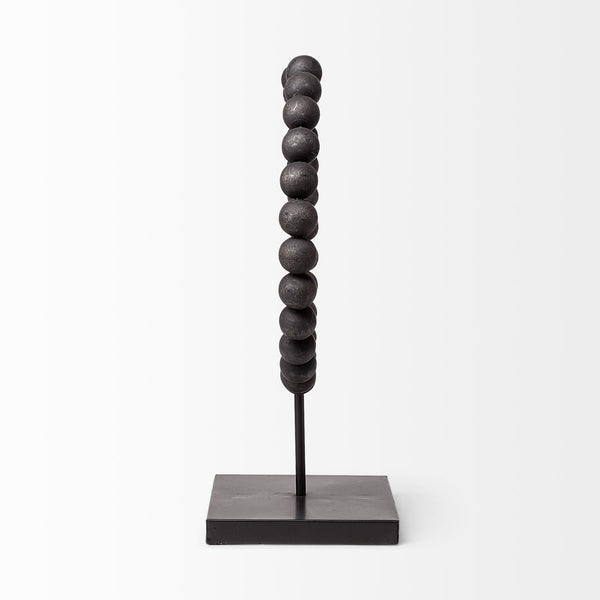 Tulane Black Sphere Sculpture | Decorative Objects | City Home