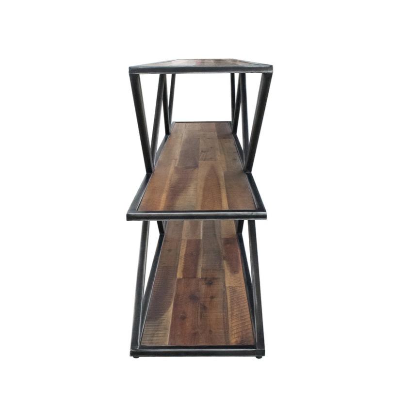 Triangle Tiered Console Table | Geometric Wood Shelf | City Home