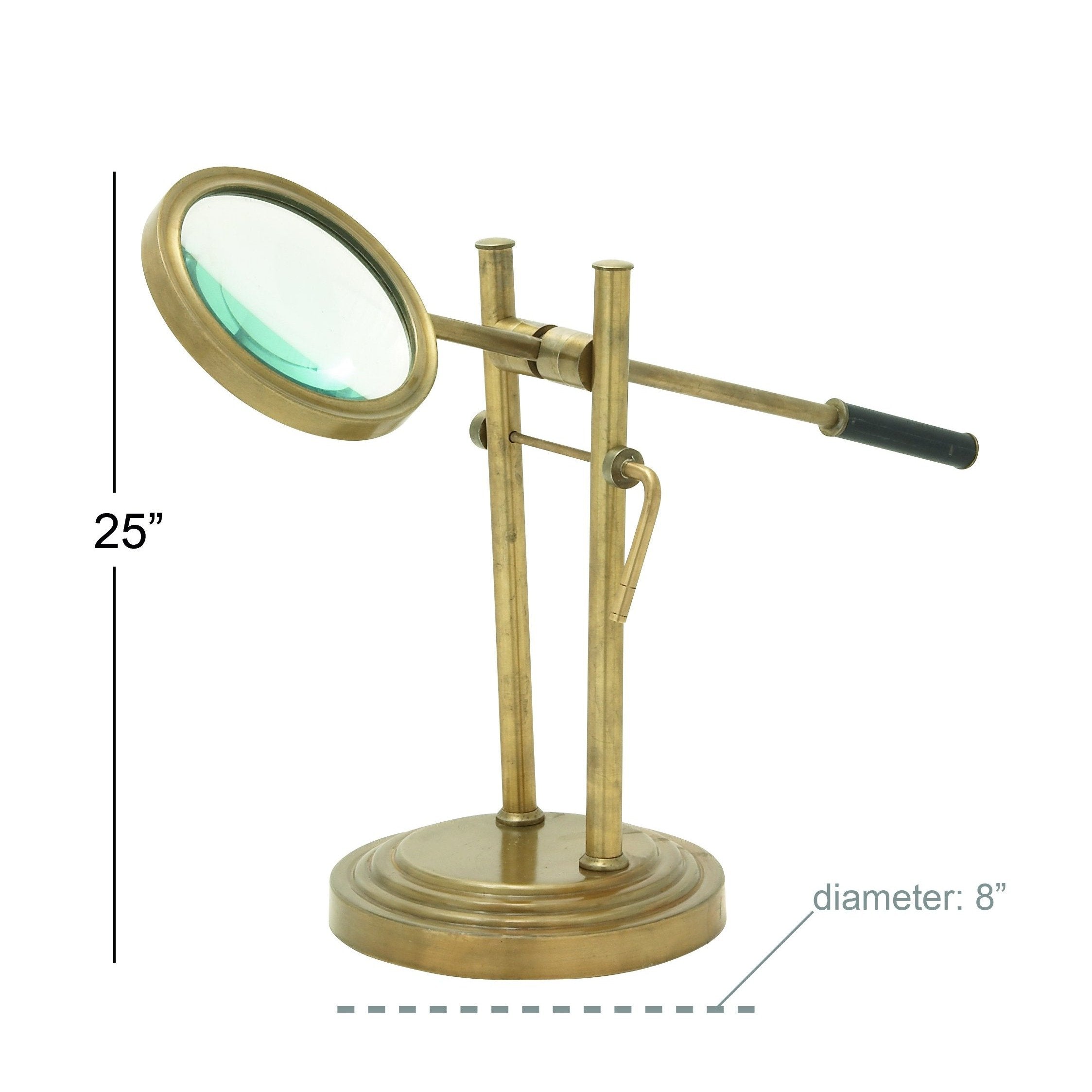 Gold Magnifying Glass on Stand– City Home