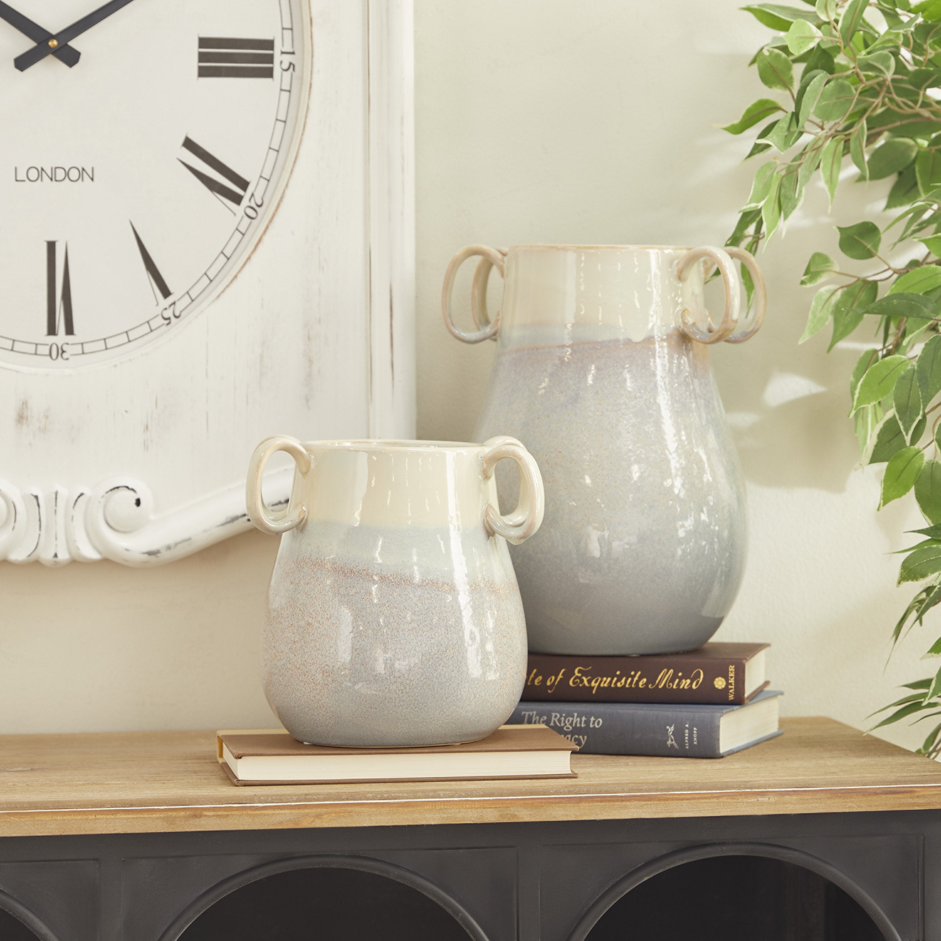 Ceramic Vase with Handles | Stoneware Vases | City Home