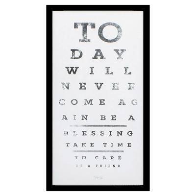 Inspirational Eye Chart Wall Art | Propac | Framed Decor | City Home