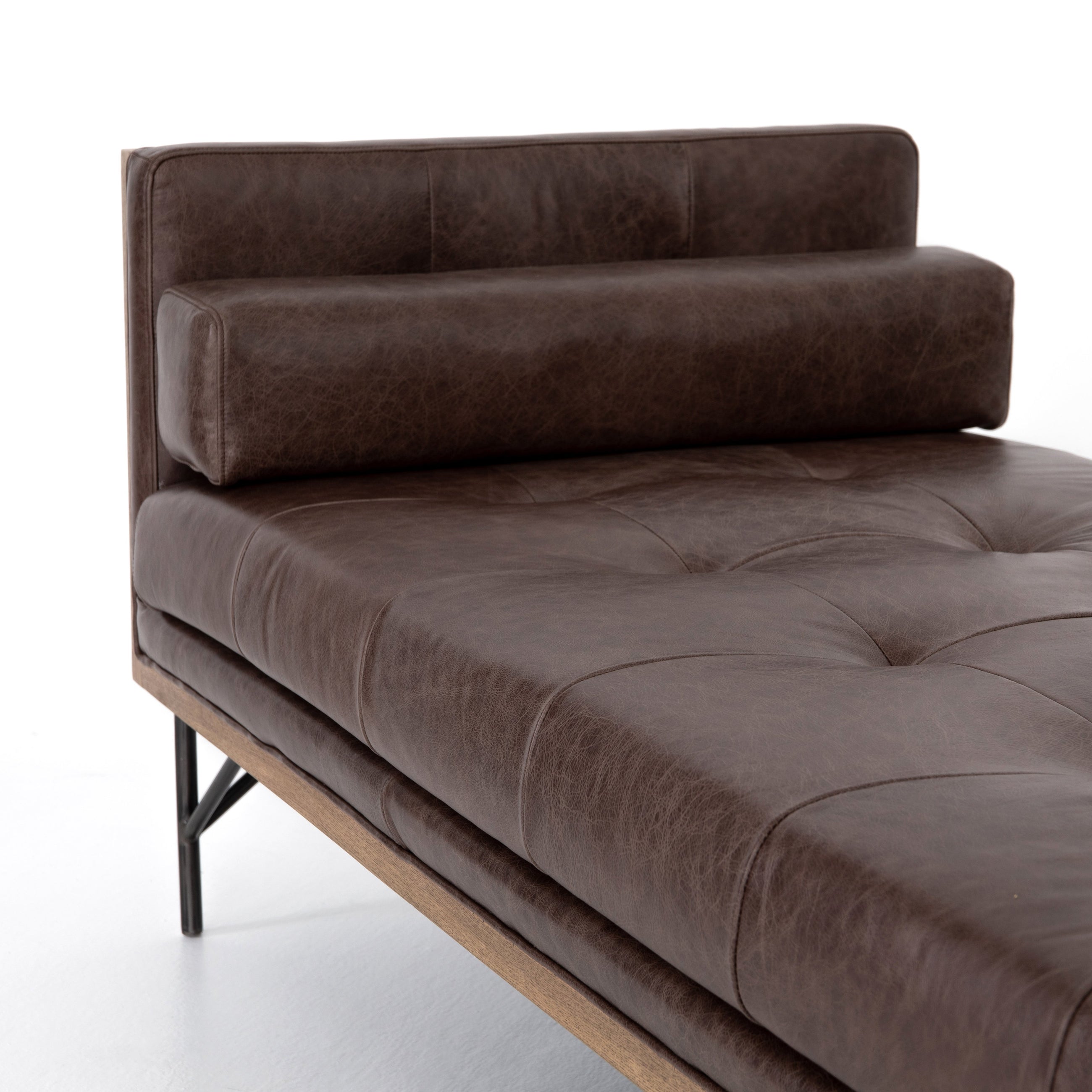 Holden Chaise | Leather Bench | Living Room Seating