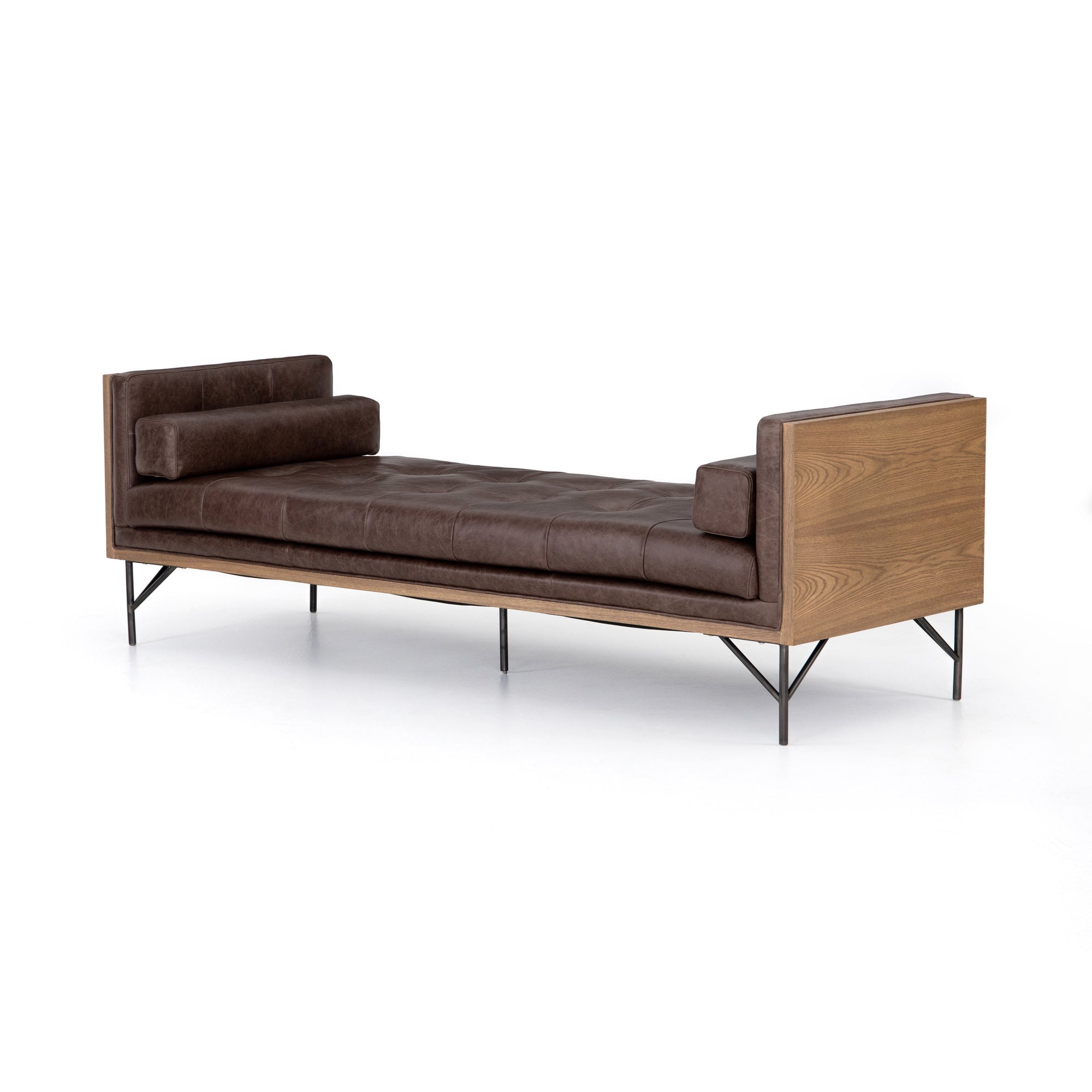 Holden Chaise | Leather Bench | Living Room Seating