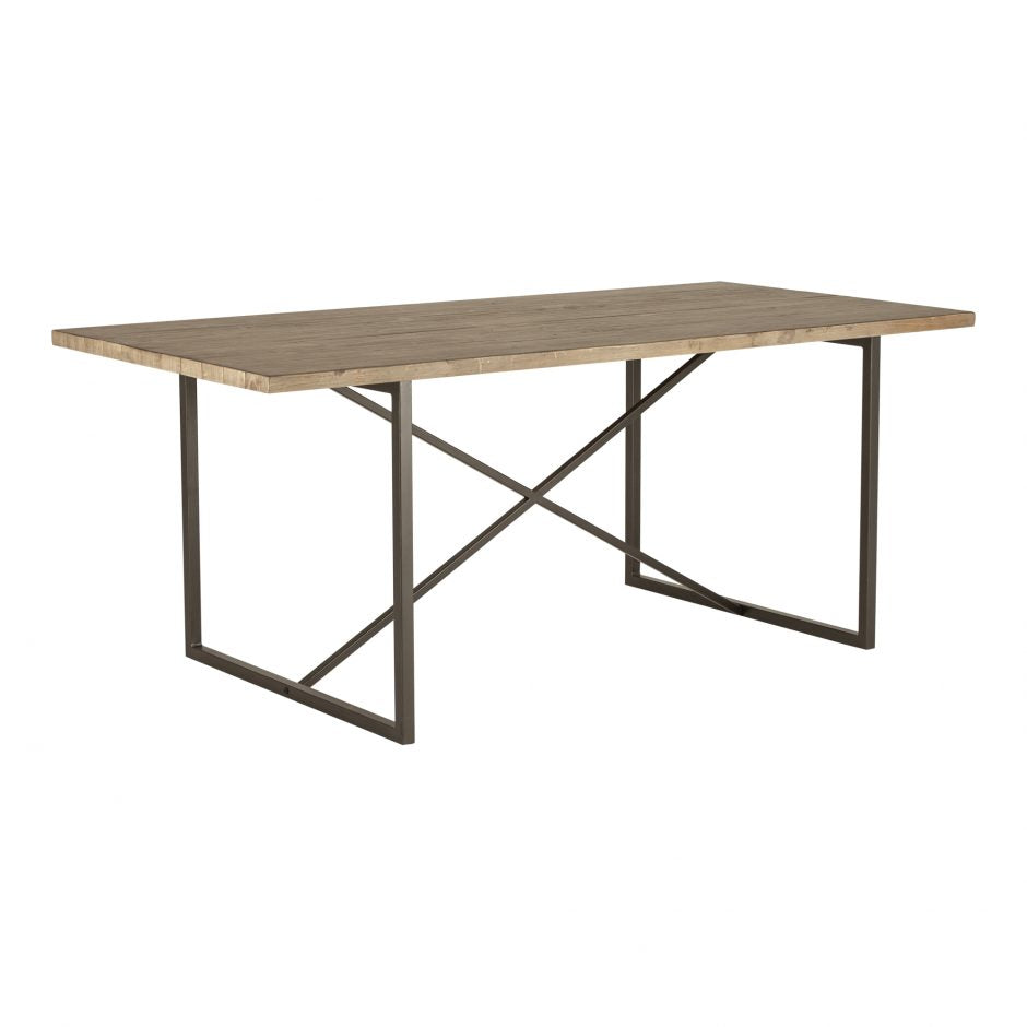 Sierra Dining Table | Pine Table Top | Industrial Wood Table– City Home