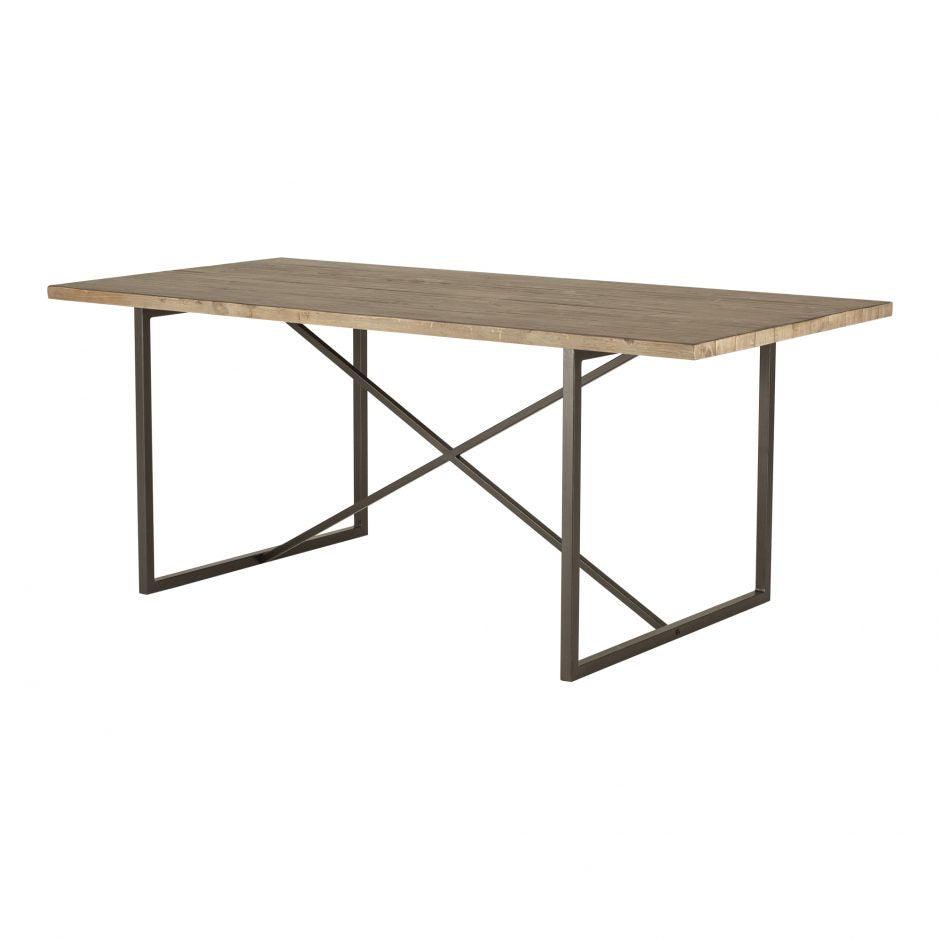 Sierra Dining Table | Pine Table Top | Industrial Wood Table– City Home
