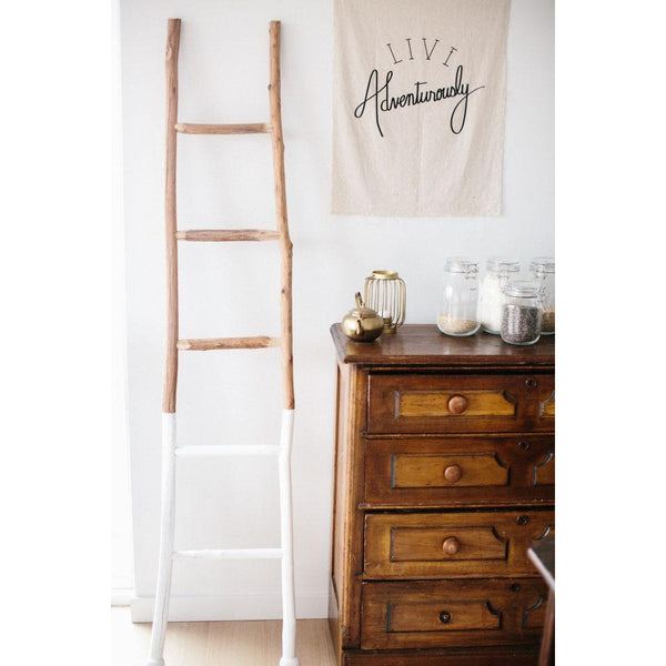 Rustic Decorative Wood Branch Ladder | City Home in Portland, OR