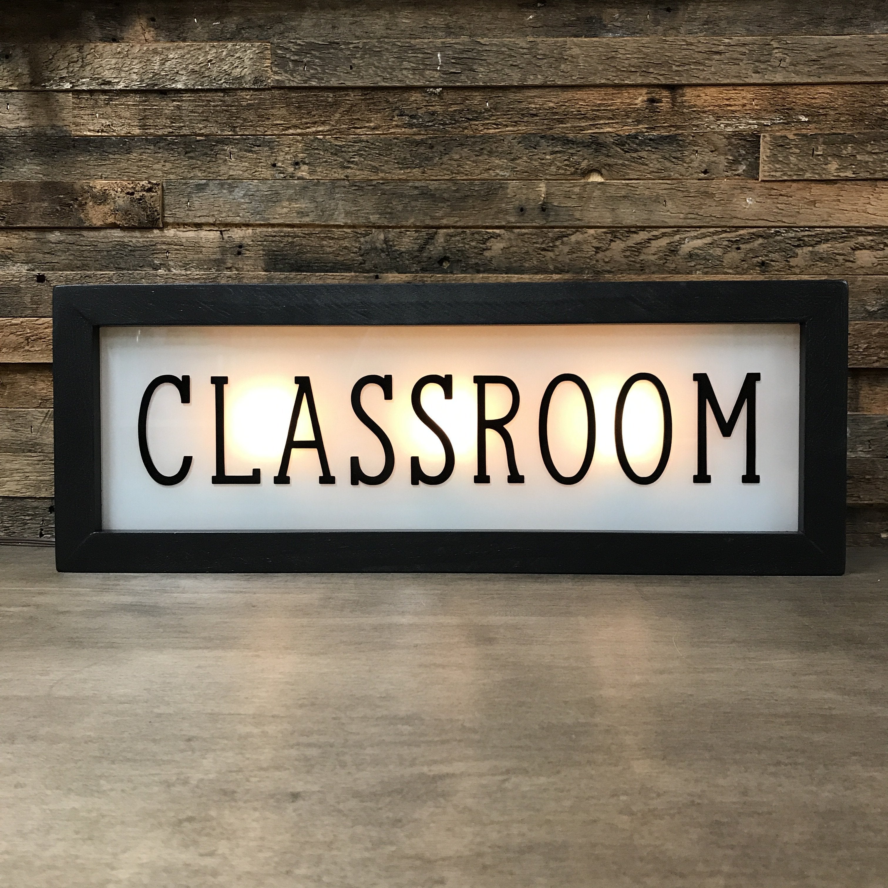 Vintage Style Light Up Archives Sign | Library Home Decor | City Home
