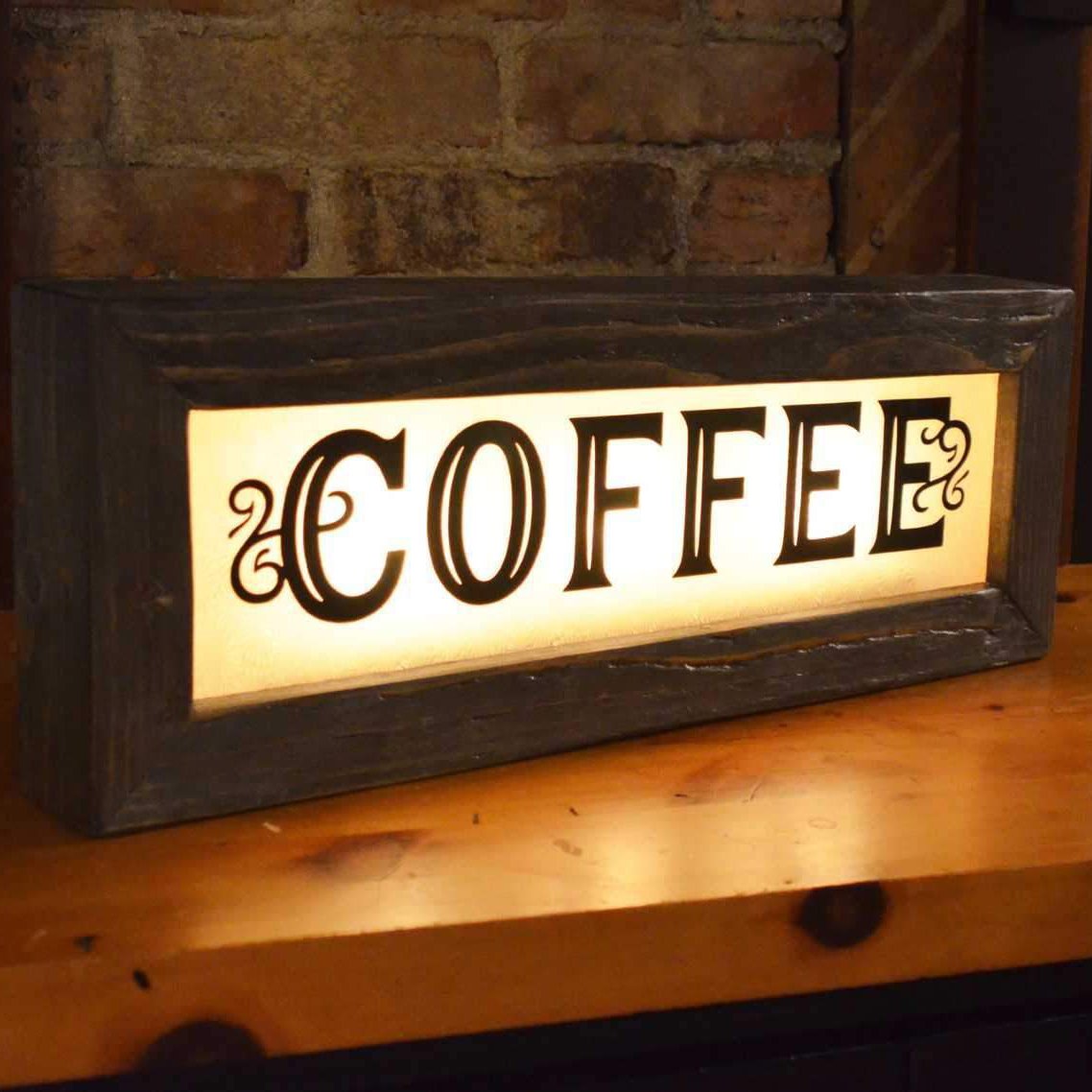 Light Up Coffee Sign Kitchen Decor | City Home