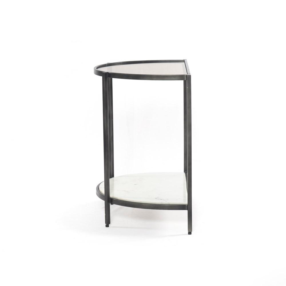 Grace Marble & Glass End Table | Side Display Table - City Home
