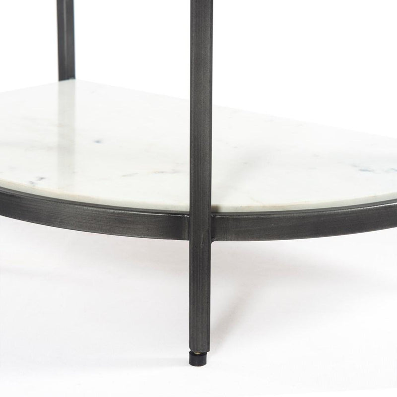 Grace Marble & Glass End Table | Side Display Table - City Home