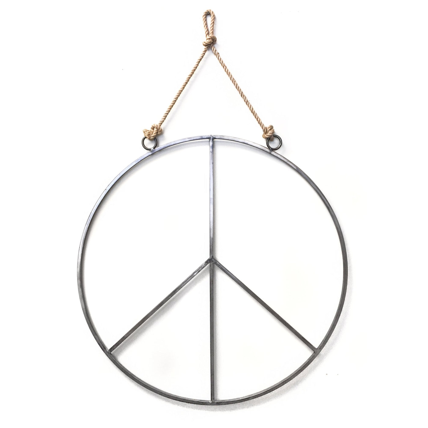 Hanging Metal Peace Sign | Peace Sign Home Decor | Hippie Art